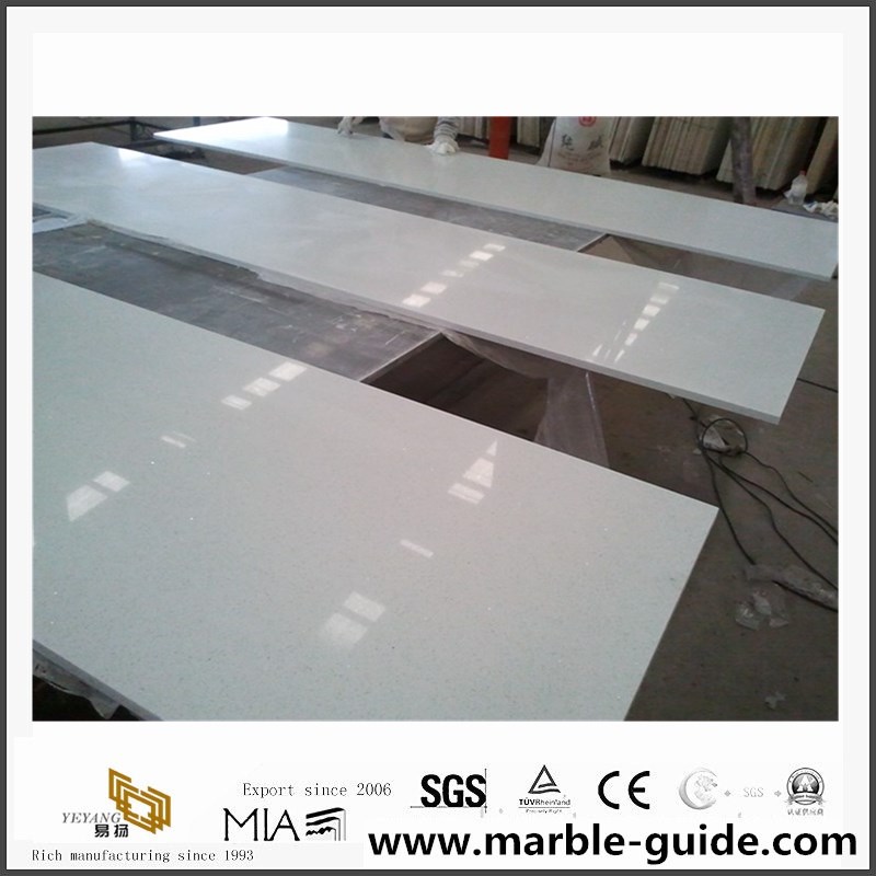 Fabricantes y proveedores de encimera de cuarzo White Mirror Fleck ...