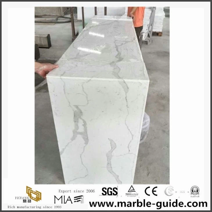 Losas de encimera de cuarzo diseñadas por China para baño con ...